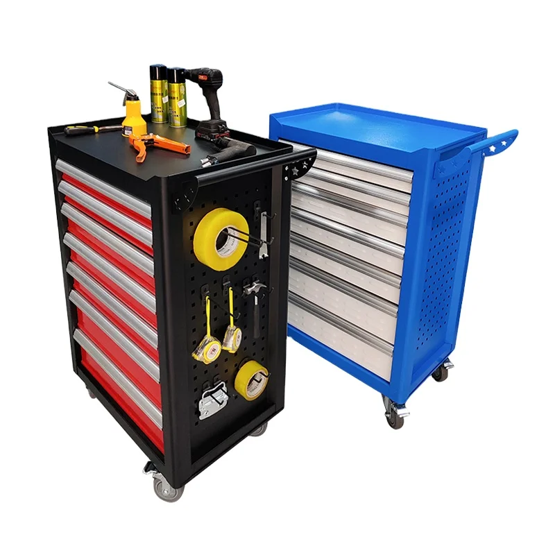 Iron Mechanic Workshop Cabinet Welded Metal Tool Case Tool Box With ...