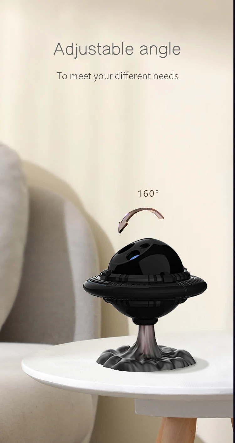 Multi-color Rotatable UFO Night Light Galaxy Projector for Kids UFO Ocean Wave Starry Sky Lamp ...