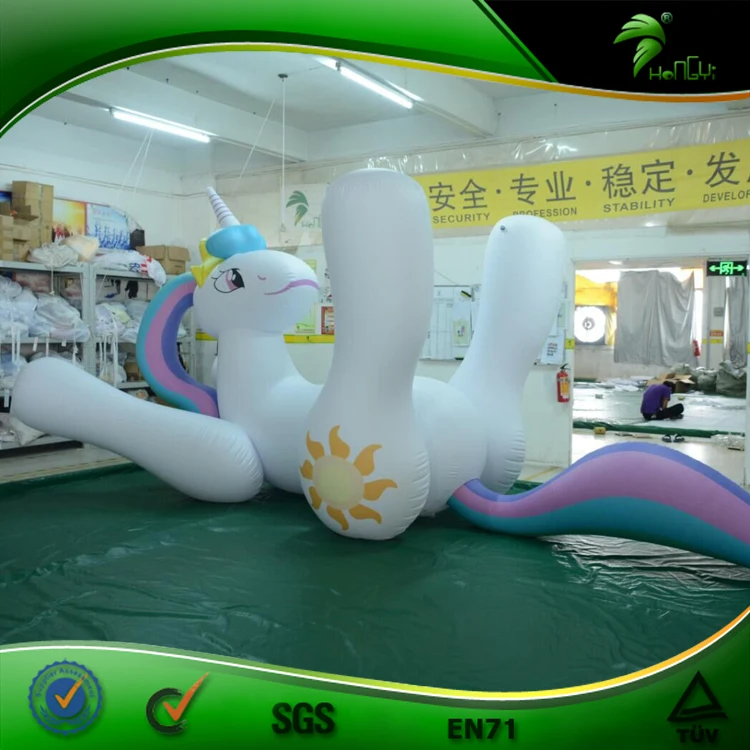 Hongyi Inflatable Animal Toy Giant Water Floating Unicorn PVC Swimming ...