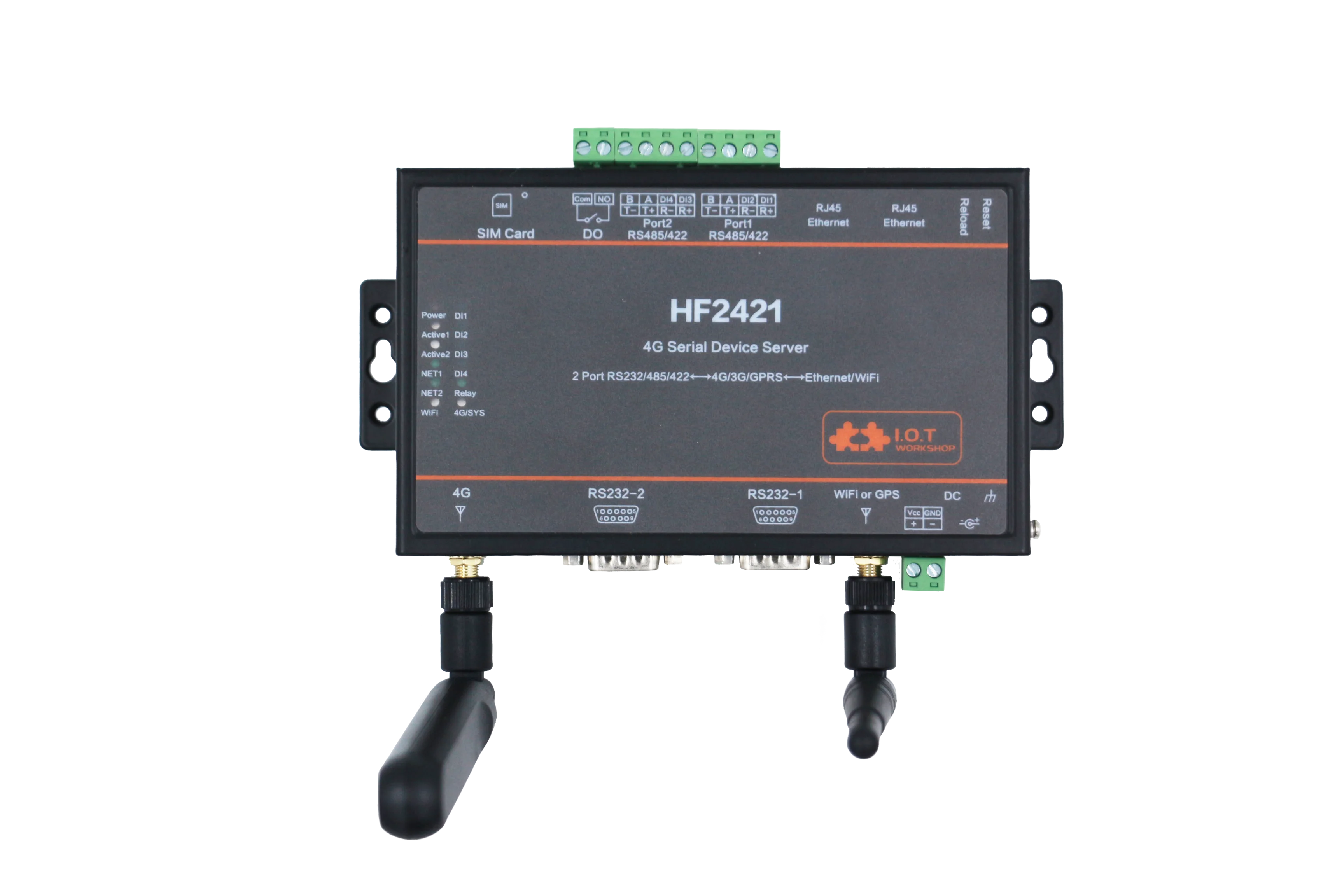 Hf2421 4g Gnss Serial Device Server Rs232 Rs485 Rs422 To Ethernet 3g ...