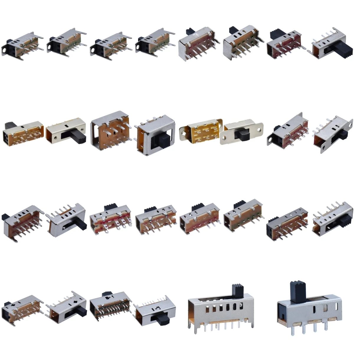 Kandens SK23E01 SMT Slide Switch 3 Ways DP3T RG 8 Pin 0.5A 30V Right ...