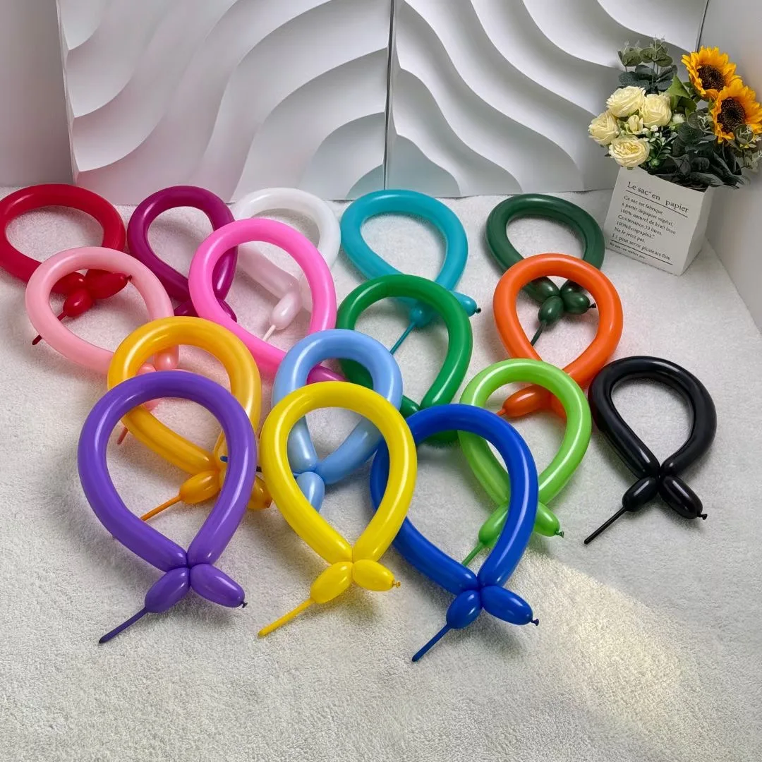 Long 260 Shape E Pack of 100 Standard Balloons Christmas Decorations ...