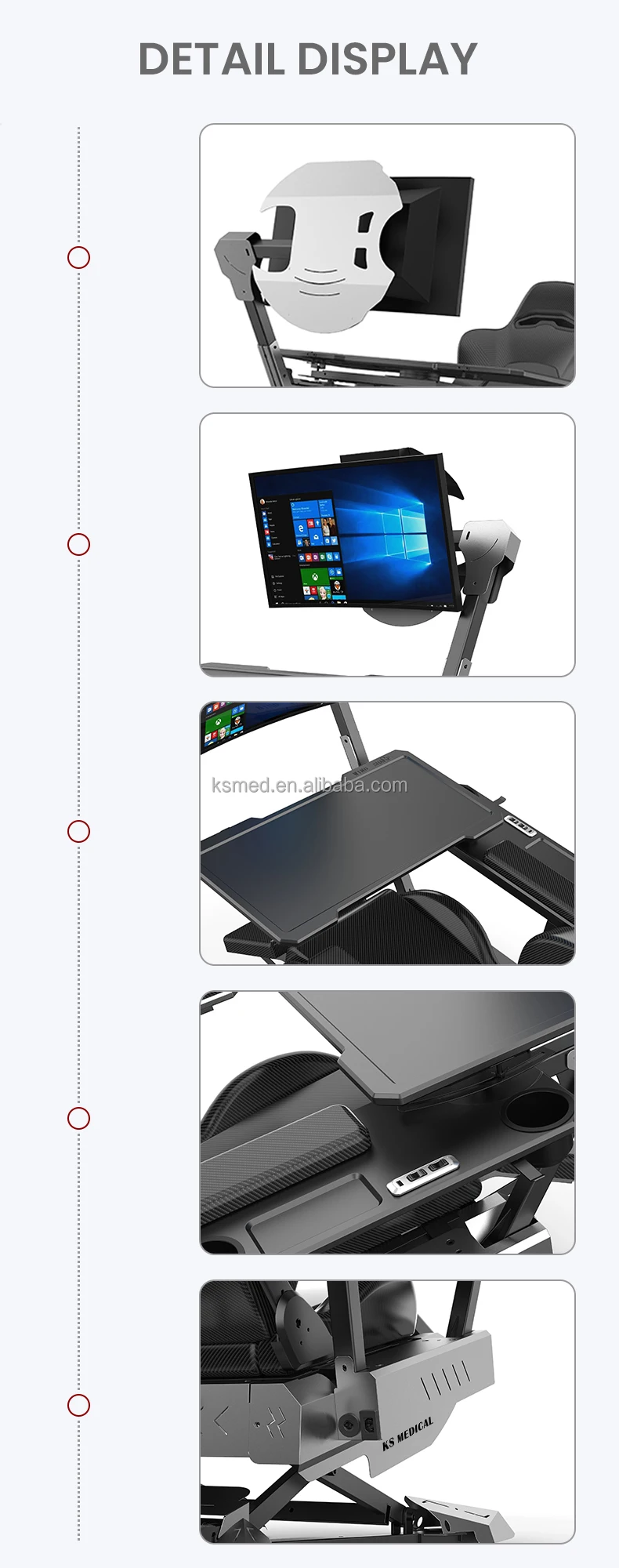 KSM-GCN2 HOT Gamer Workstation Recliner Cockpit Gaming Chair