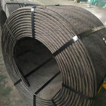 1860mpa Pc Wire Prestressing Steel Strand Cable 7 Wire Post Tension ...
