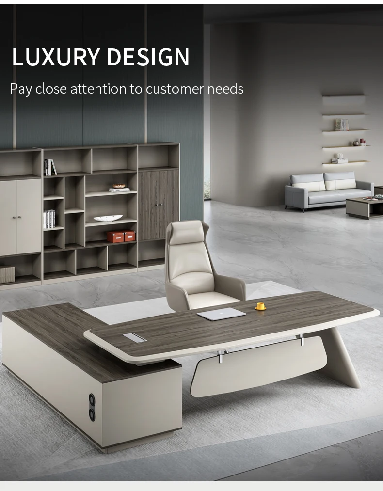 Modern Executive Office Table Desk And Chair Office Table With Side ...