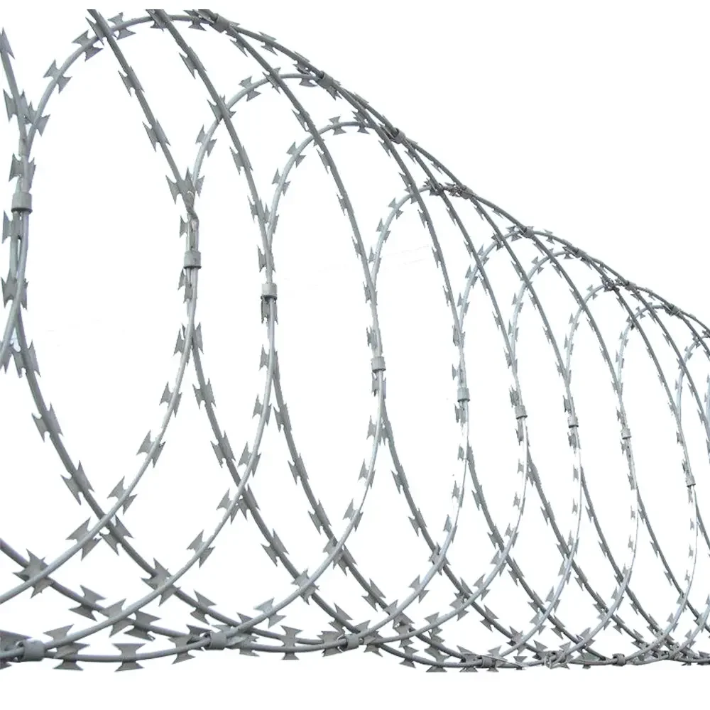 Galvanized Razor Blade Concertina Razor Wire Security Fencing Razor ...