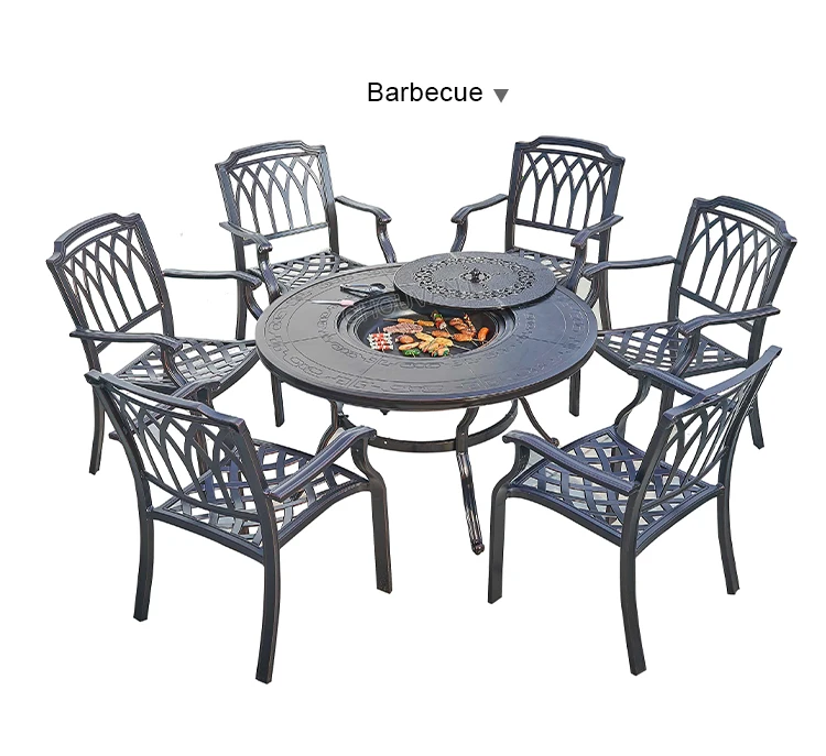 Korean Grill Table Charcoal BBQ - Outdoor & Powder Coated