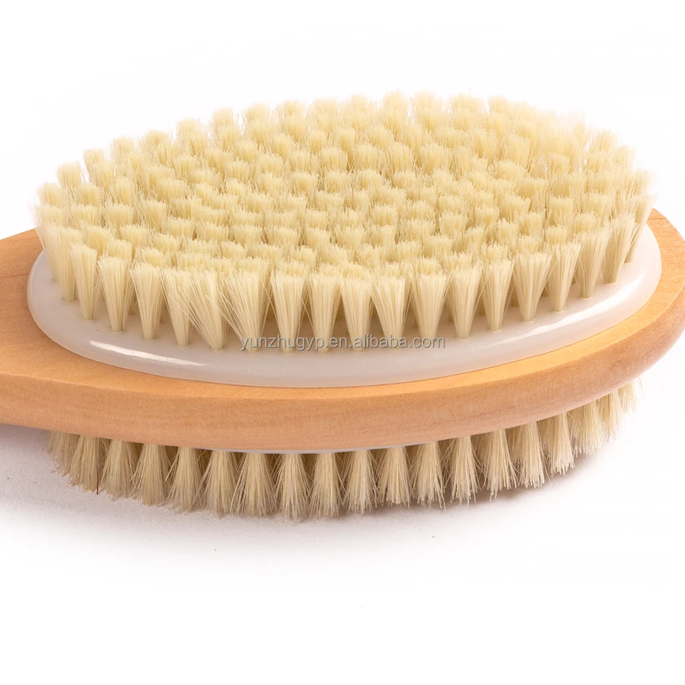 Metene Shower Brush With Soft and Stiff Bristles, Bath Dual-Sided Long ...