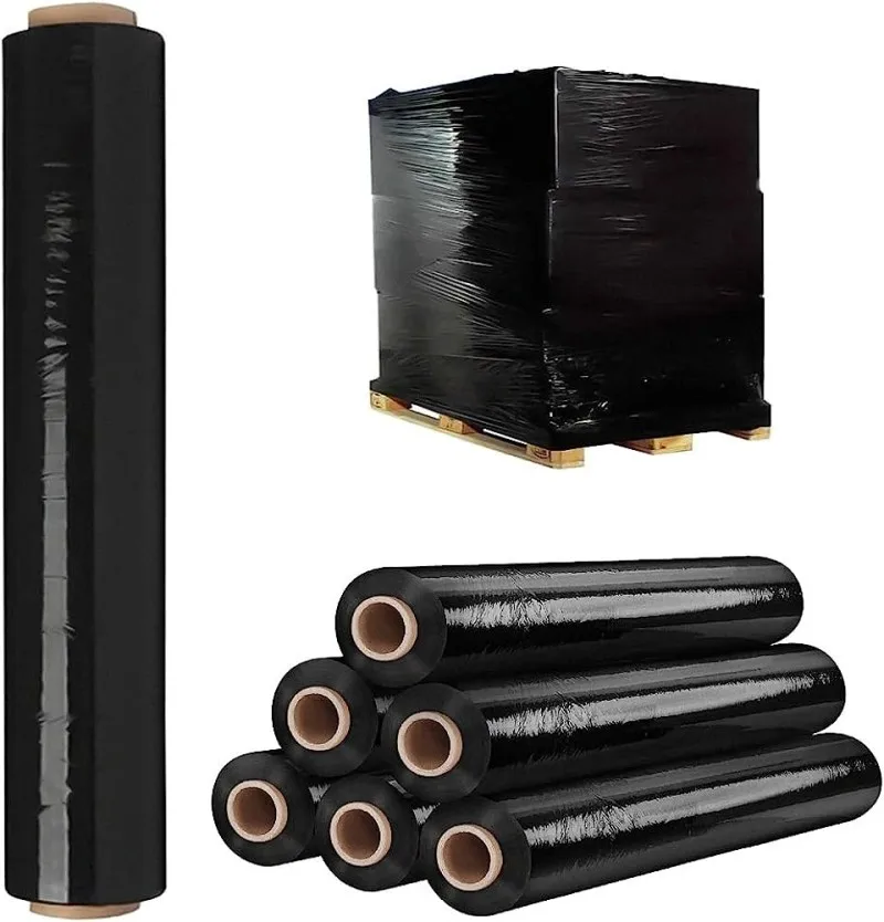 Stretch Film For Pallets Packaging Customized Color Black Film - Buy ...