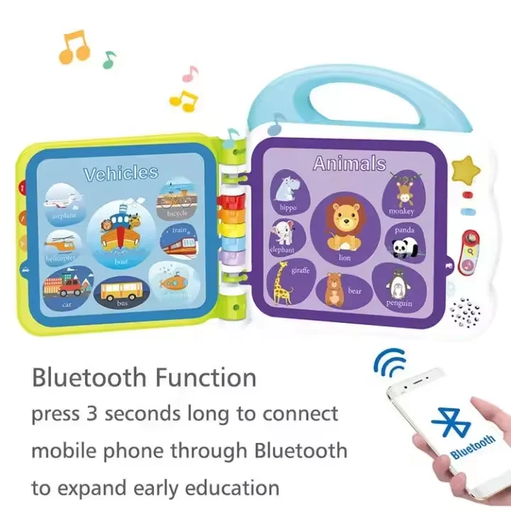 108 Touch and Teach Word Book Children Sound Book Printing Bluetooth ...