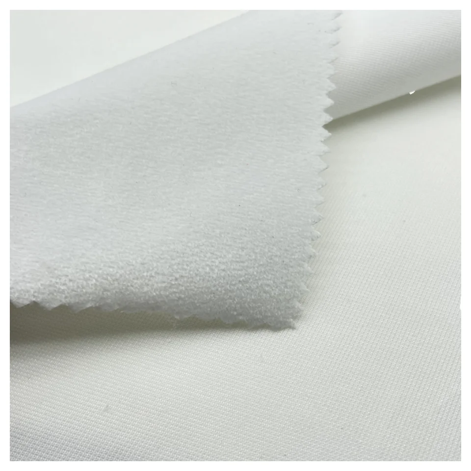 PFP and PFD White Color Velvet Fabric for Printing and Dyeing Sample ...
