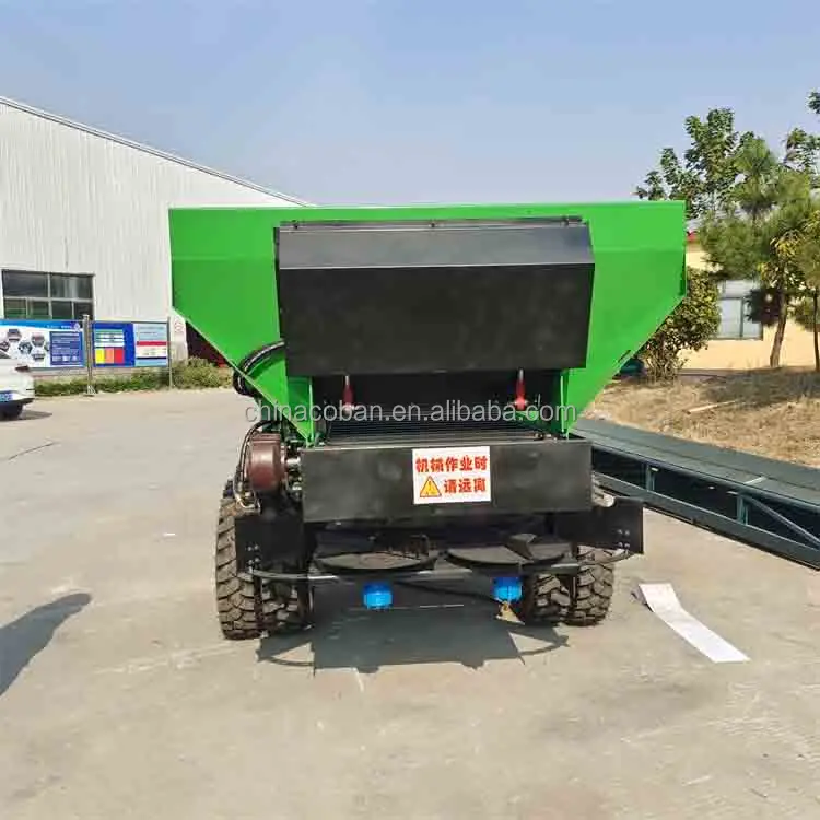 3ton Tractor Trailed Manure Spreader Cow Manure Spreader Fertilizer ...