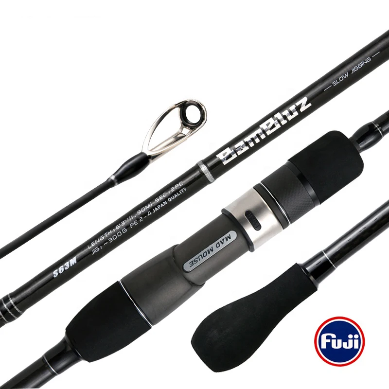 MADMOUSE Bambluz 1.9M Japan Fuji Slow Jig Rod for Fishing