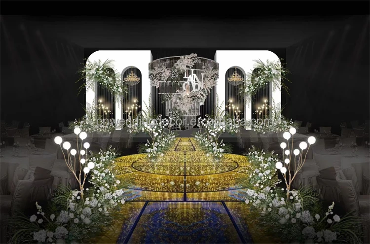 Glass Floor Wedding - Elegant Tempered Glass Stage Platform