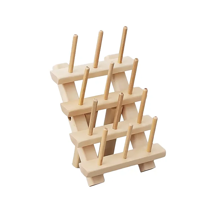 Wholesale Diy Yarn Placement Rack Lines Shelf 12pc Wooden Shaft Folding ...