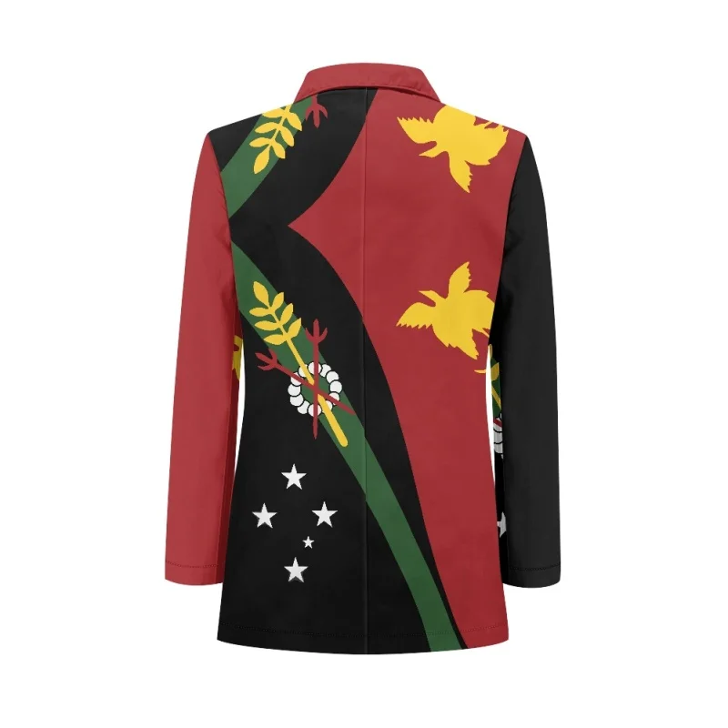 Lady Autumn Thin Papua New Guinea Business Female Blazer Jacket Casual ...