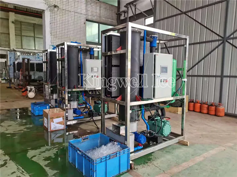 1 Tons 10 Tons Tube Ice Making Machine With 304 S/s Evaporator - Buy ...