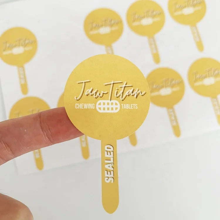 Custom Printed 25mm Self Adhesive Clear Tamper Proof Bottle Security ...