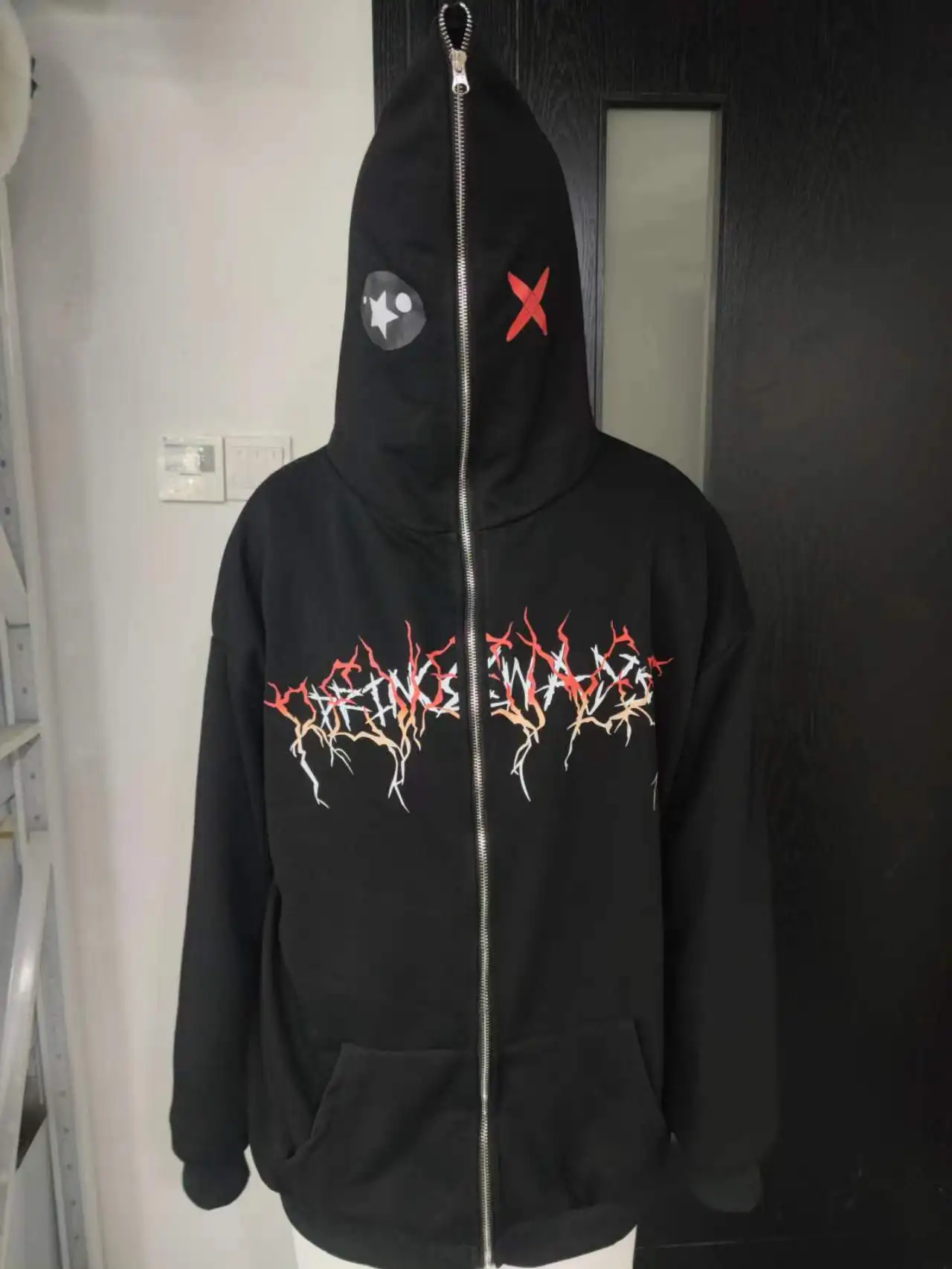 Hot Sale Zip Hoodie Over Face Fleece 3d Logo Puff Print Bulk ...