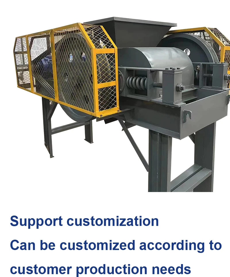 Roller Sand Making Machine Small Hydraulic Double-tooth Roller Crusher ...