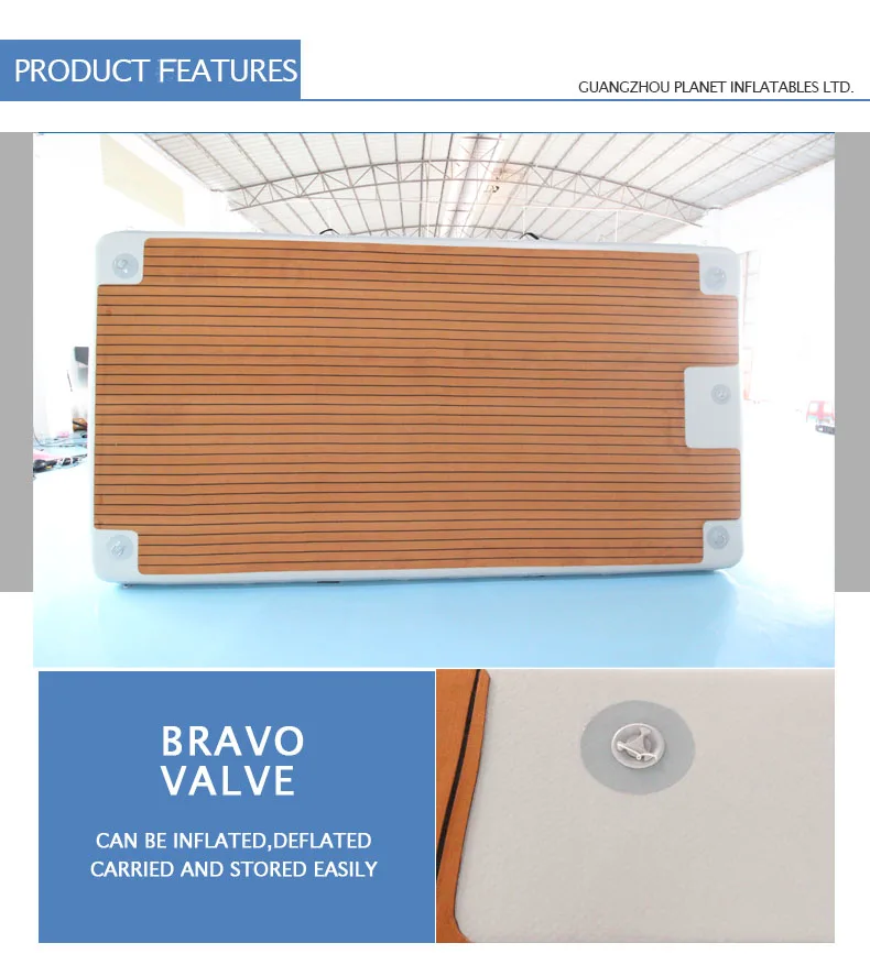 Marine DWF Island Inflatable Yacht Dock - Floating Platform