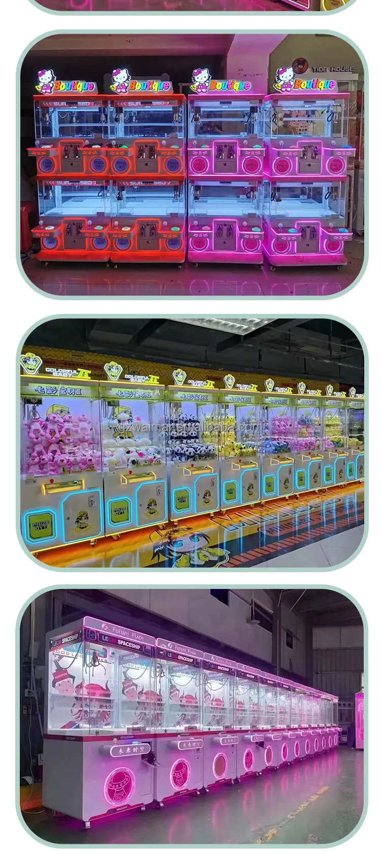 Commercial Claw Machine Arcade Game Electronic Mini Candy and Toy ...