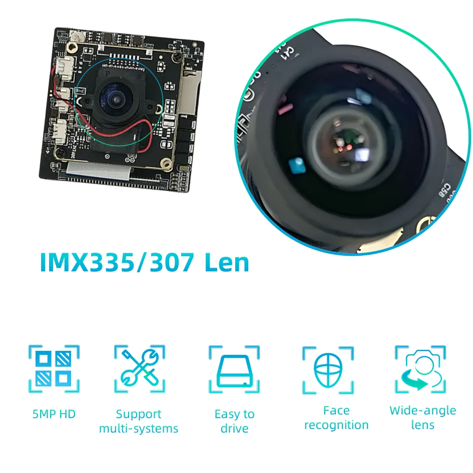 8mp Hd Wifi Ip Camera Module Coms Imx 415 Imx335 307 Fixed Focus 2tops ...