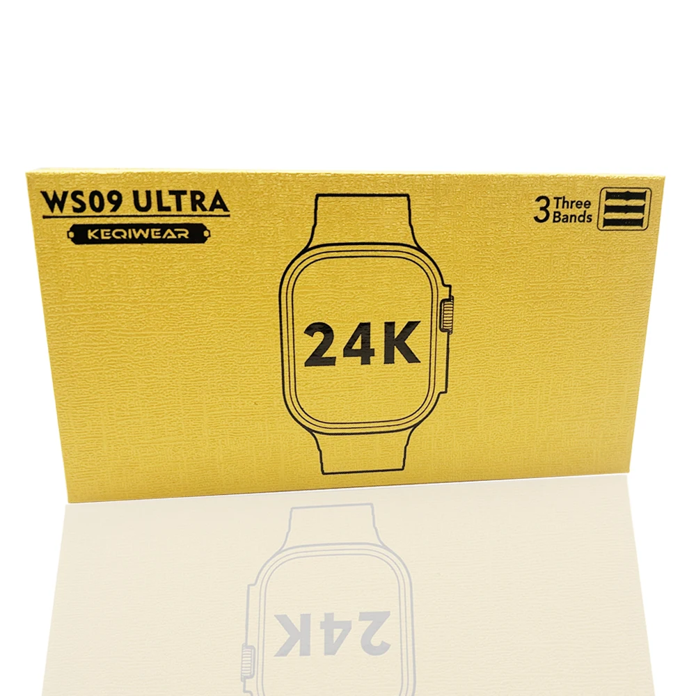 Ws09 G9 Ultra Max 24k Gold 3 Bands Straps Smart Watch Bt Call Relogio ...