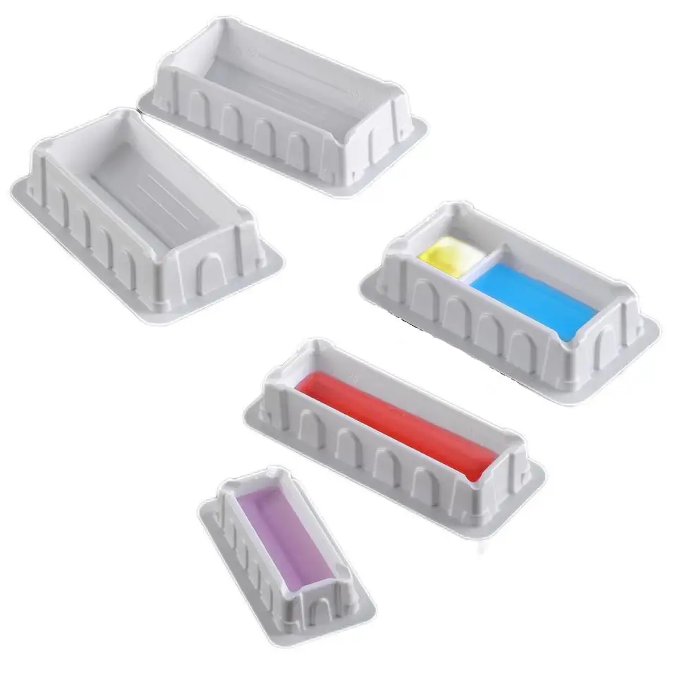Laboratory Consumable Plastic Reagent Troughs 50ml 100ml White Reagent ...
