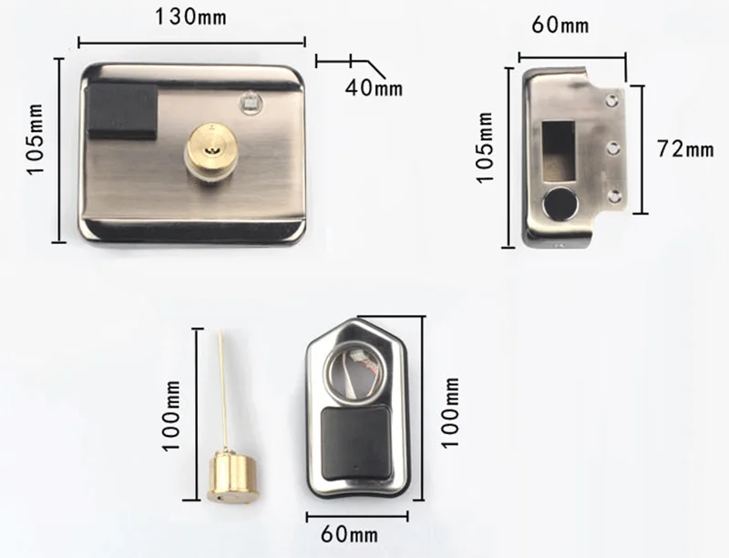 Access Control Machine Compatible Smart Electric Lock Autolock Battery ...