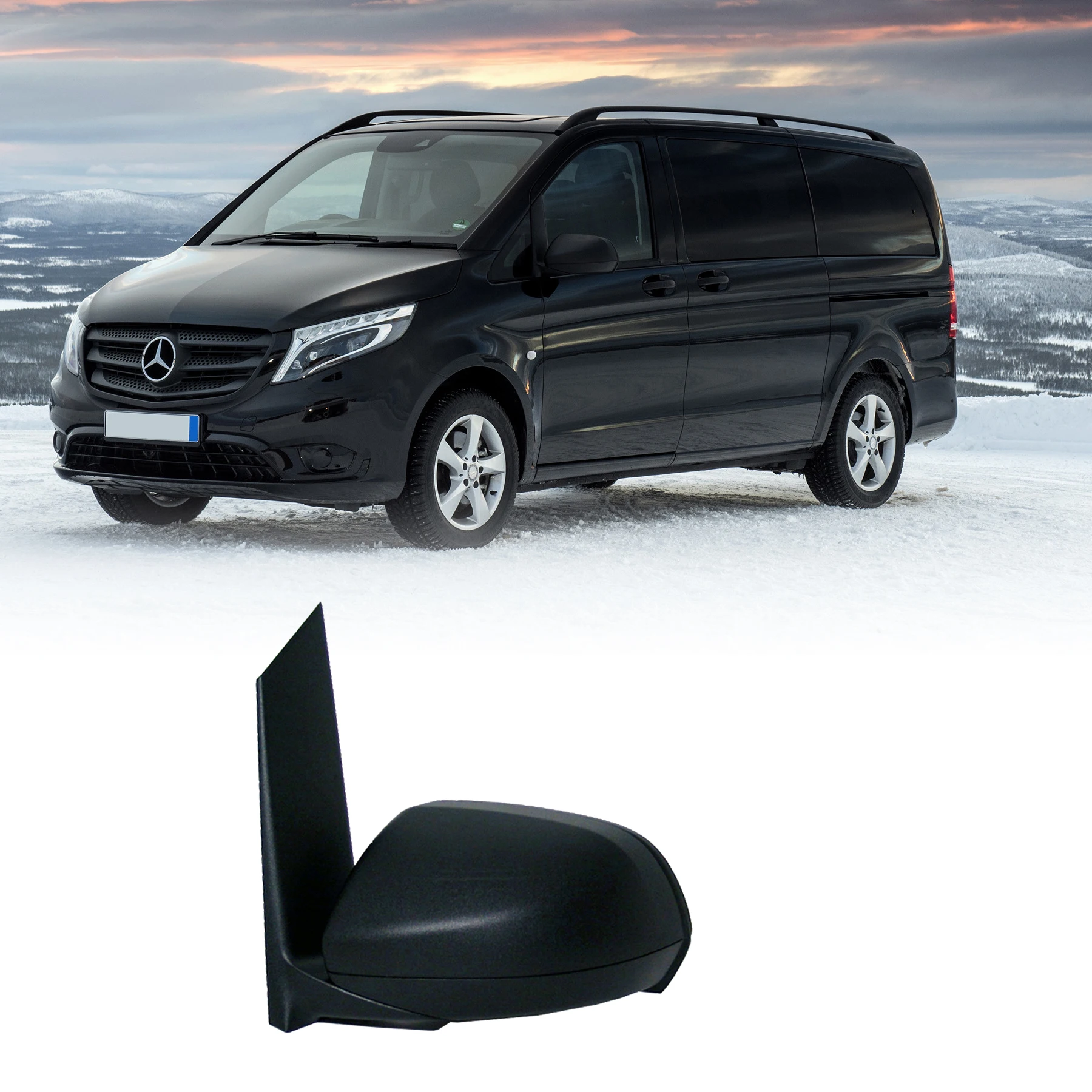 Factory Custom Finish Power Adjustment Aspherical Heated Side Mirror ...