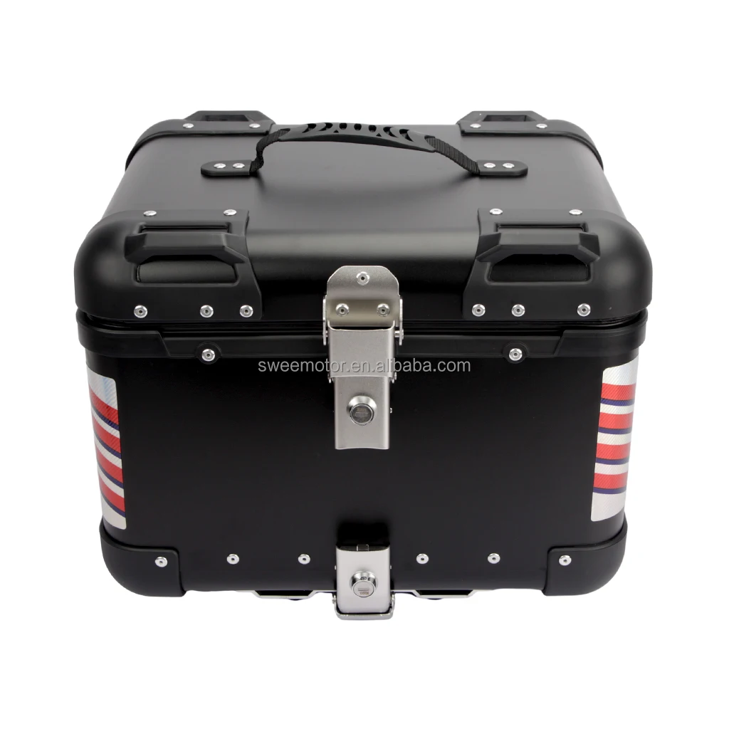45L Motorcycle Tail Boxes - Durable Aluminum Alloy Trunk