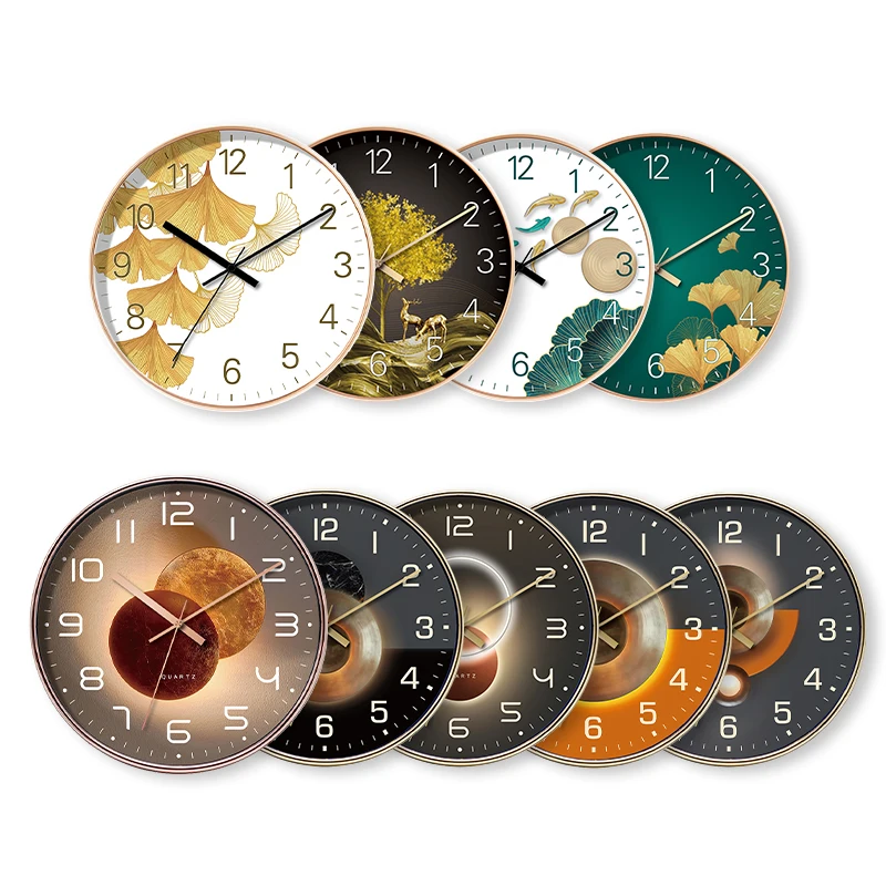 Nordic fashion creativity Art painting Plastic custom wall clock for ...