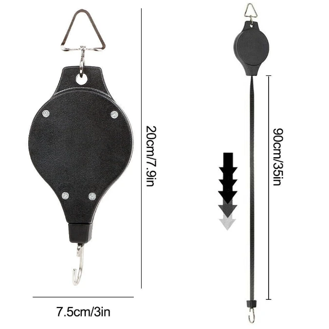 Mydays Outdoor Retractable Home Garden Decorated Flower Basket ...