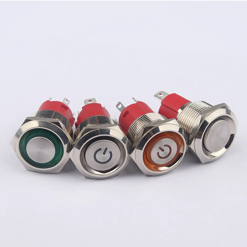 High Current 20A Waterproof LED Push Button Switch