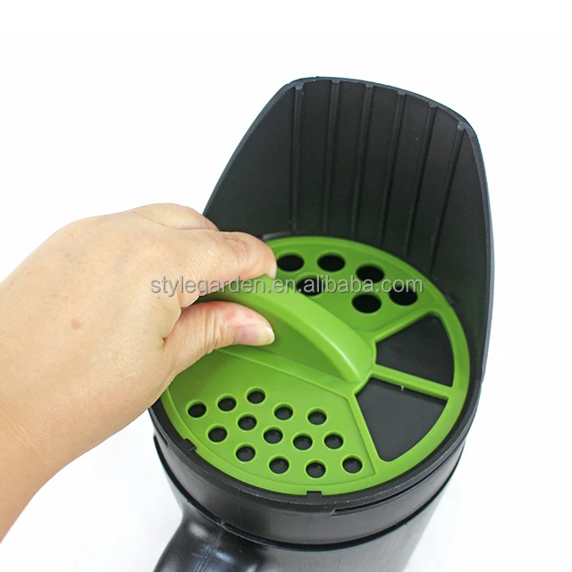 3 Size Adjustable 80oz Openings Anti Clog Hand Fertilizer Spreader ...