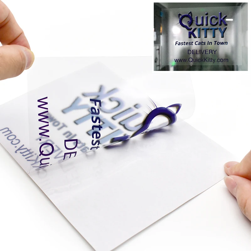 Custom Removable No Glue Static Cling Vinyl Stickers