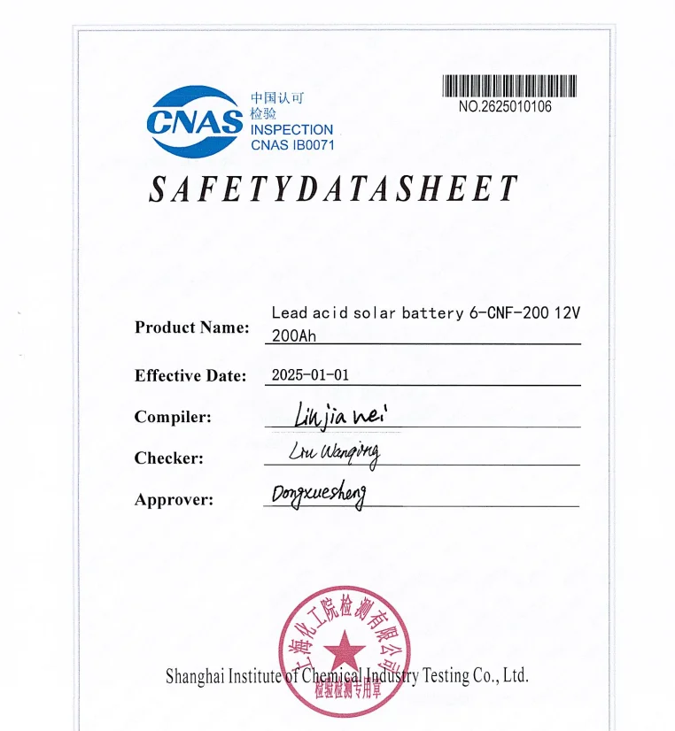 6-cnf-200 Solar Rechargeable 12V 200ah 20hr Batterie Maintenance Free Solar Street Light Seal ...