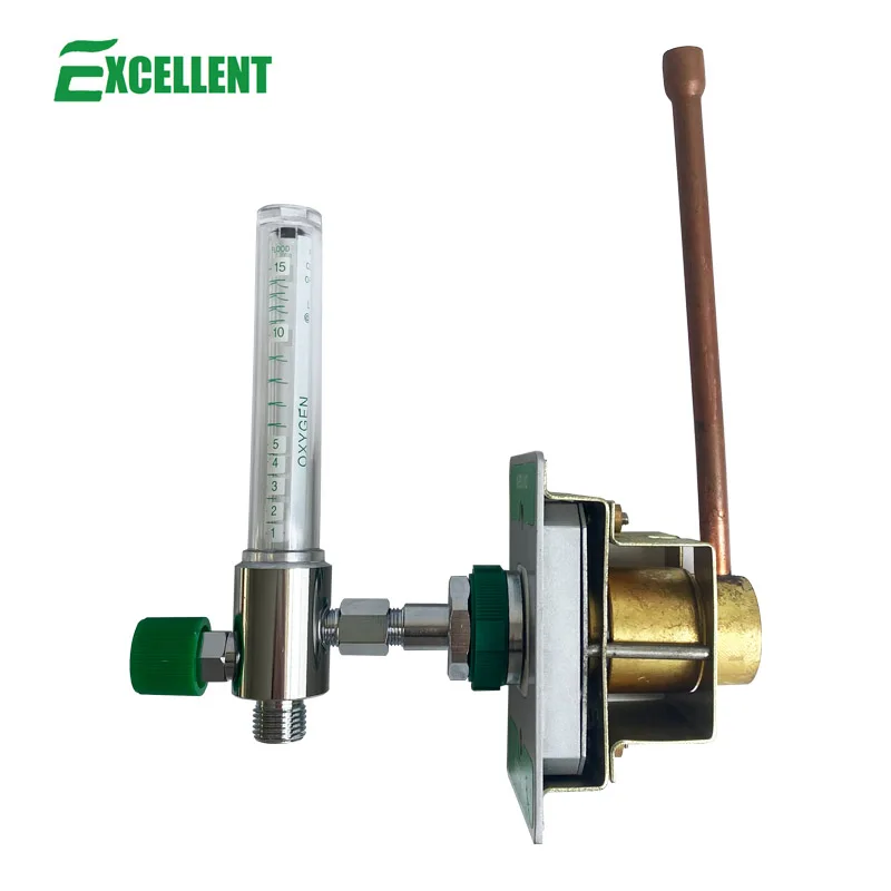 Brass Medical Oxygen Flow Meter For Hospital Oxygen Therapy Medical Gas ...
