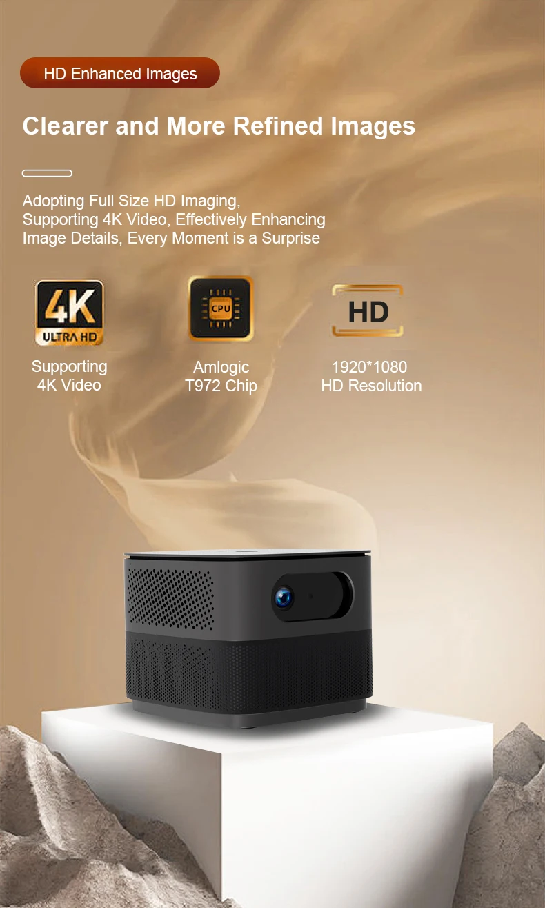 Dlp Projector G16 Pro 3d 4k 1080p Projector New Design Android Smart ...