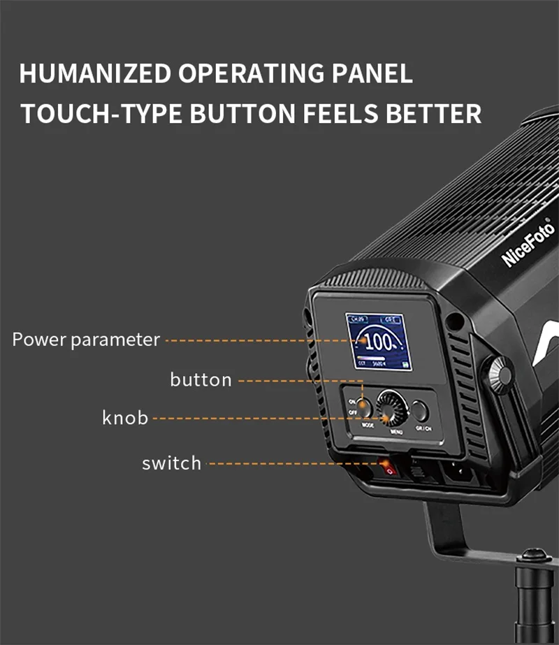 NiceFoto LV-6000A Professional Bicolor 600 Watt LED Studio Photographic ...