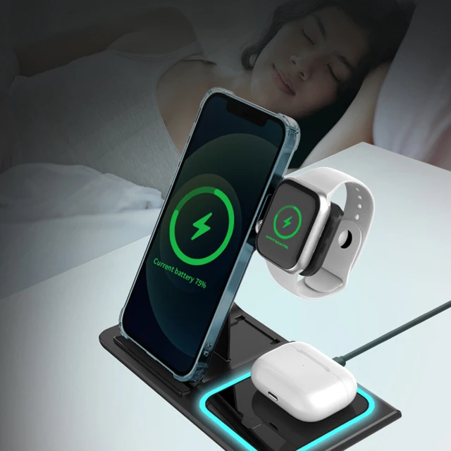 Multifunctional Portable Foldable Phone Charger Stand 3 In1 Mobile ...