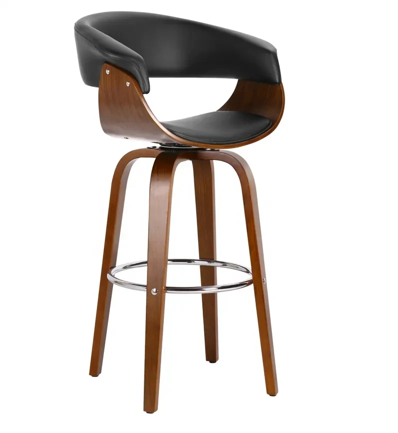 Modern Luxury Velvet Bar Stool Counter Height With Rotating Feature For ...