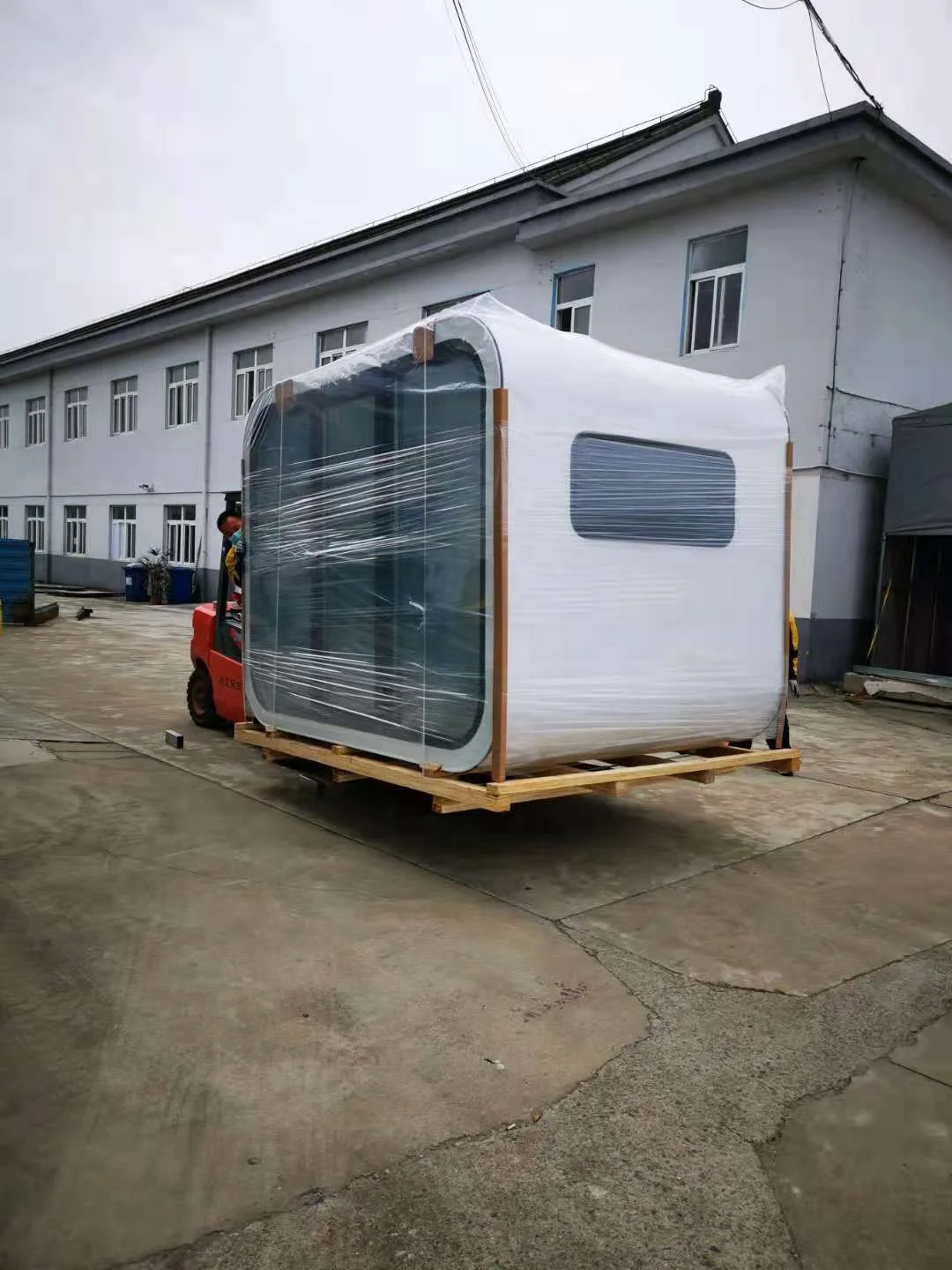 Office Pod Small Cabin Steel Structure Modular Meeting Room Garden Pod ...