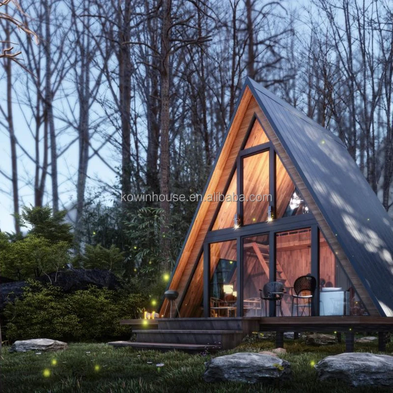 Resort Hotel Prefabricated Cabin Wooden Housed Tiny Prefab Modern Eco ...