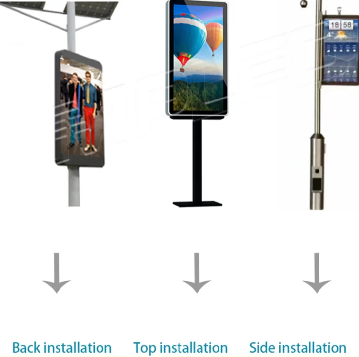 Manufacturer Wholesale Street Pole Led Screen Street Pole Advertising ...
