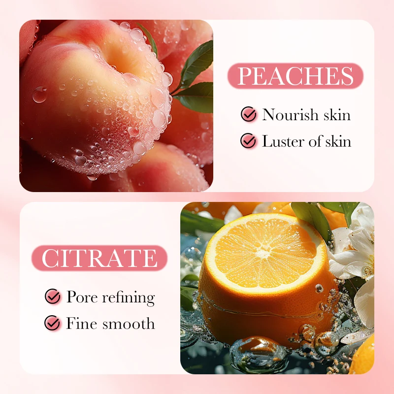 SADOER Deeply Nourishing Bath Lotion Herbal Wholesale Peach Scrub Shower Gel Body Wash Perfumed ...