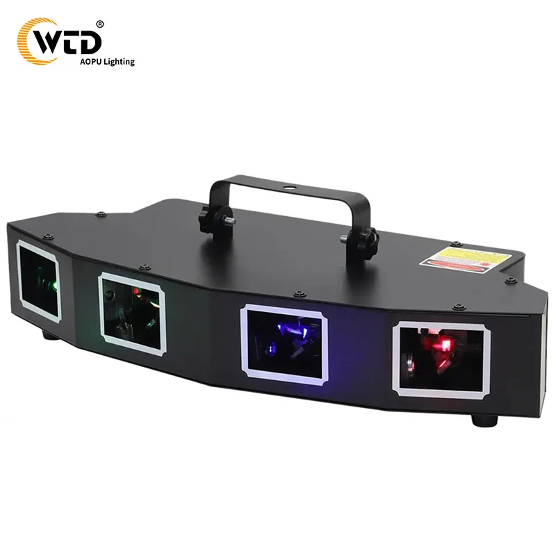 R Gby Four Holes Lasercube Dmx Control Sound Activated Disco Party ...