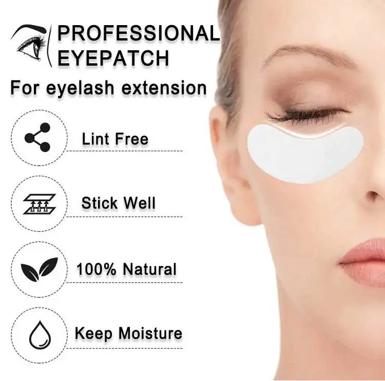 Under Eye Eyelash Extension Gel Patches Kit Lint Free Eye Mask Pads ...