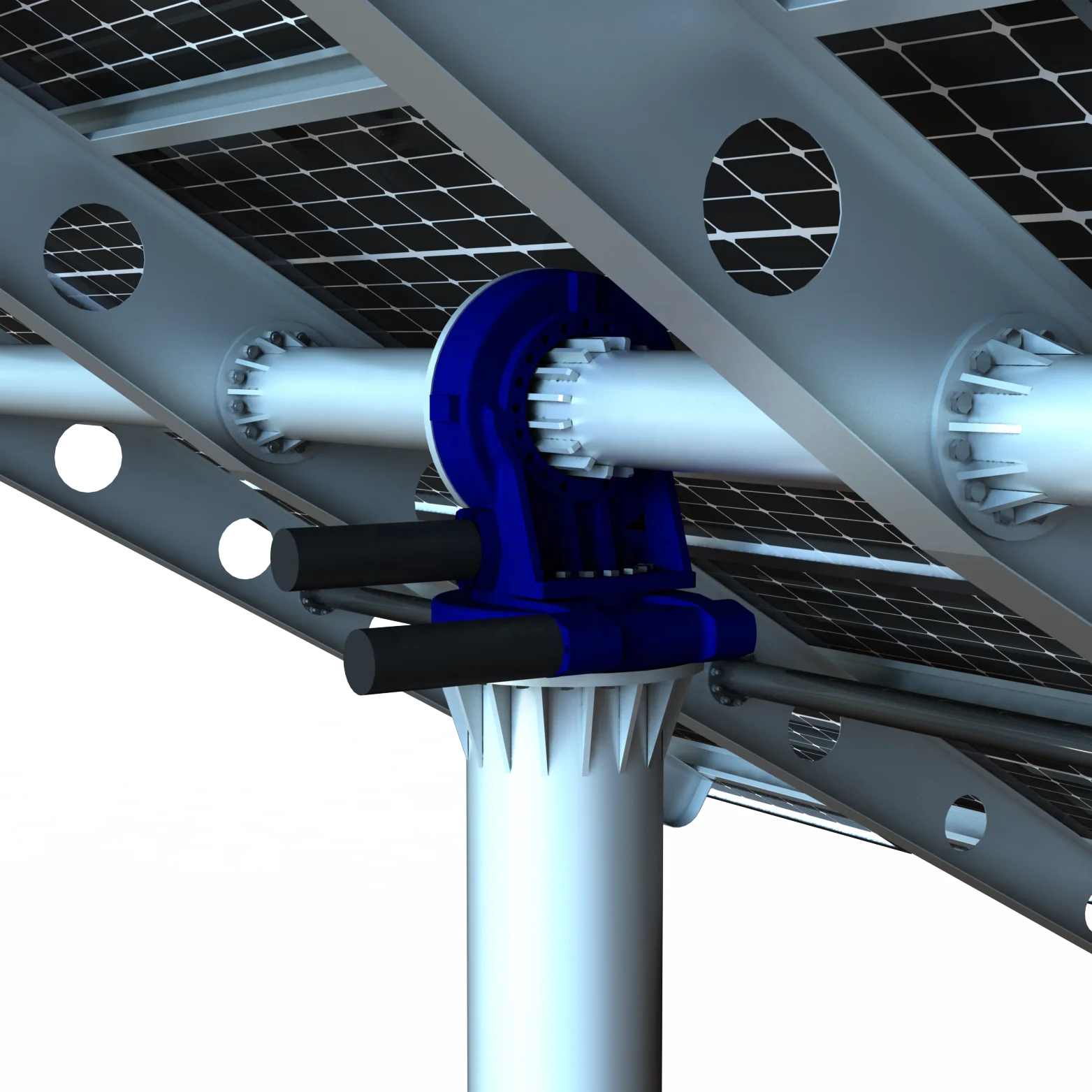10kw Bofu Dual Axis Solar Tracker/sun Tracking Customized Odm With Dual ...